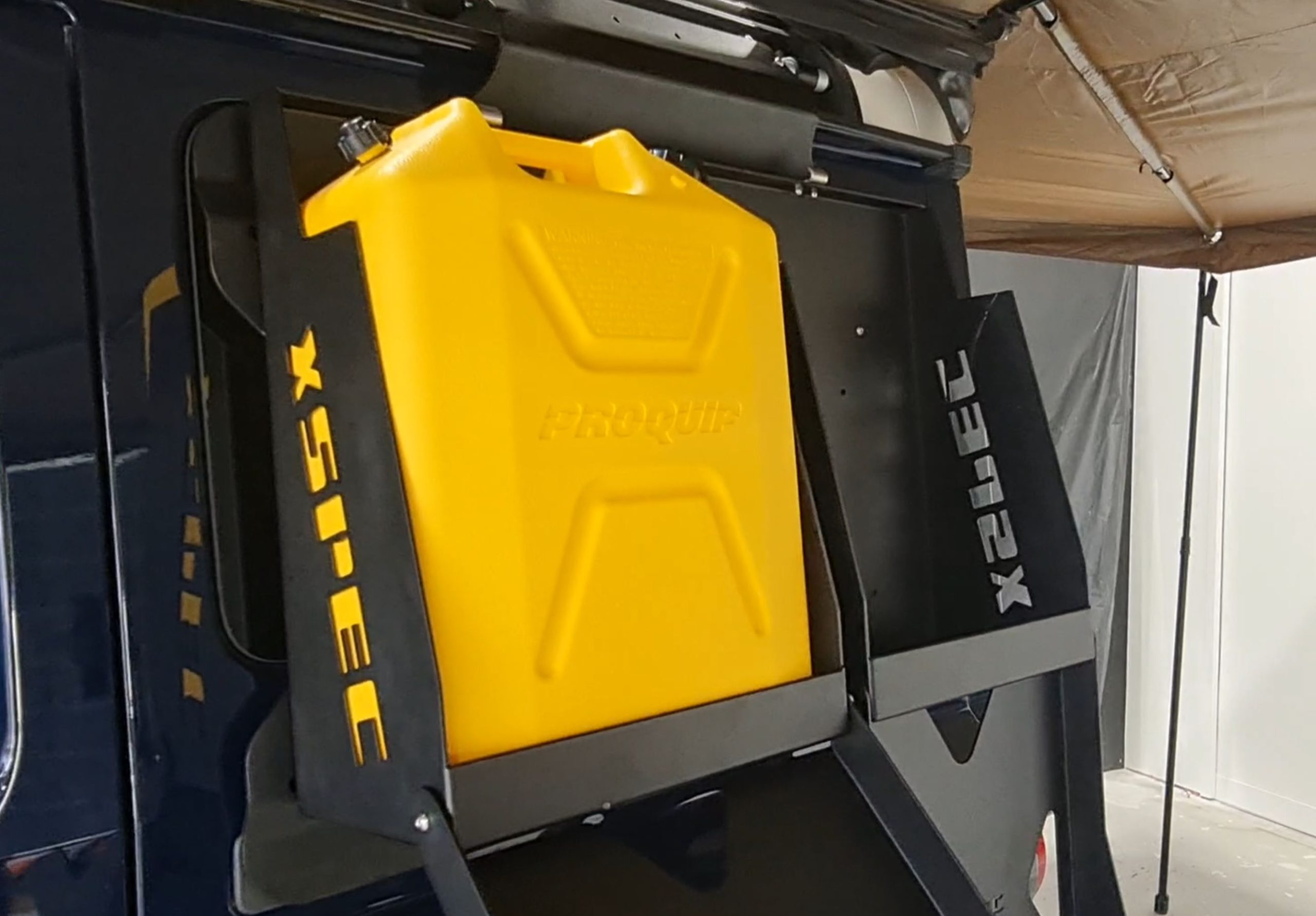 XSPEC 20L Lockable Jerry Can Holder - Expedition HQ