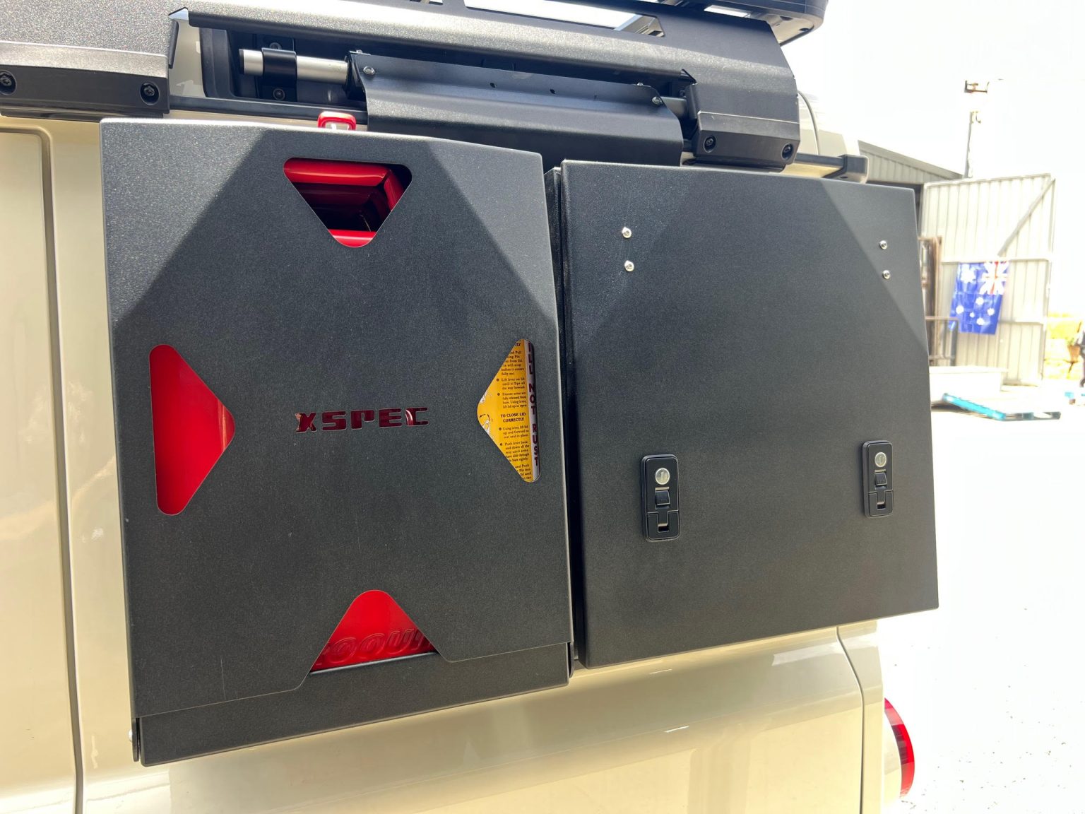 XSPEC 20L Lockable Jerry Can Holder - Expedition HQ